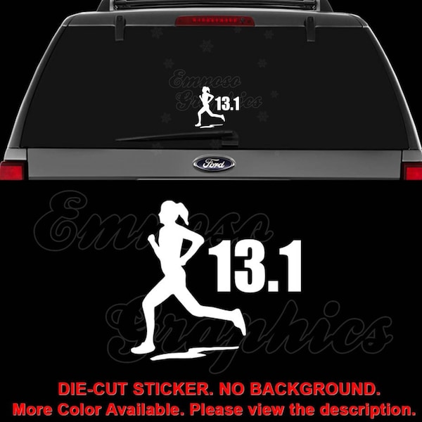Half Marathon Bumper Sticker - Etsy