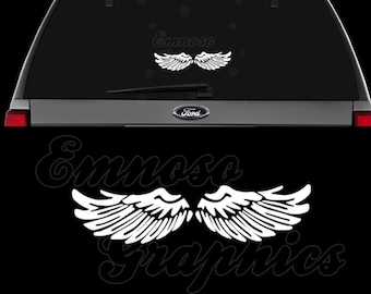 Christian Angel Wings Car Truck Window Bumper Vinyl Graphic Decal ...