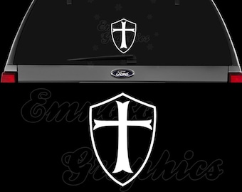 Knights Templar Car Decal - Etsy