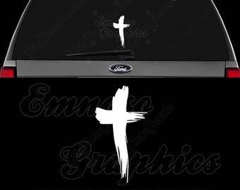 Car Cross Sticker - Etsy