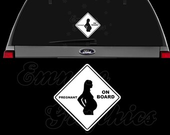 Pregnant Wall Decal - Etsy