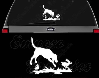 Rabbit Hunting Truck Decal - Etsy