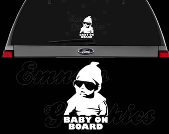 Baby on Board Sticker Hangover - Etsy