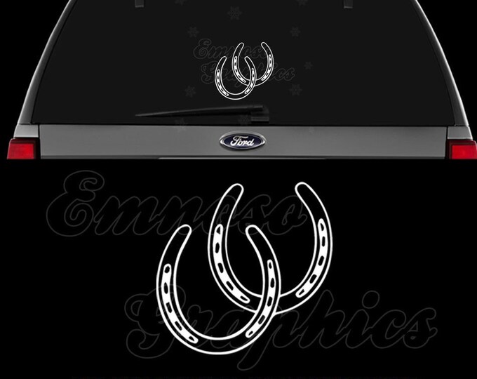 Horseshoes Horse Farm Farrier Decal Sticker for Car, Truck, Motorcycle ...