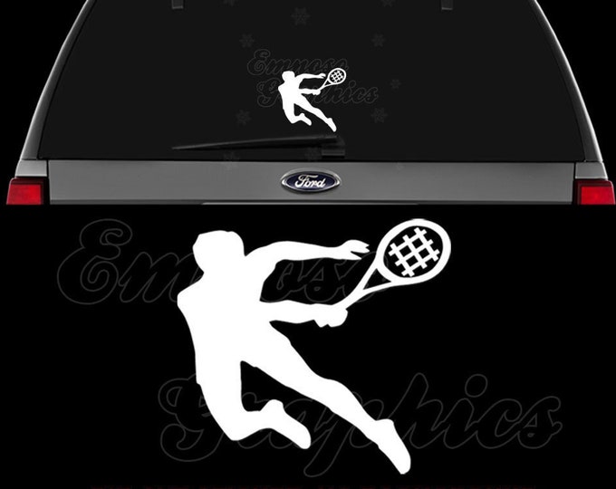 Stuntman Tennis Player Decal Sticker for Car Window M1085 - Etsy