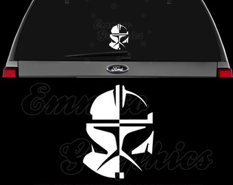 Clone Trooper Helmet Decal - Etsy