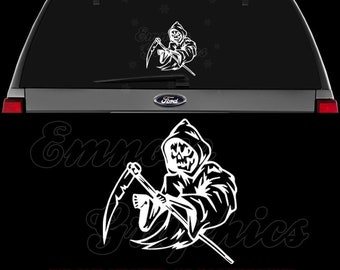 Grim Reaper Motorcycle Decal - Etsy