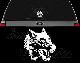 Wolf Truck Decal - Etsy