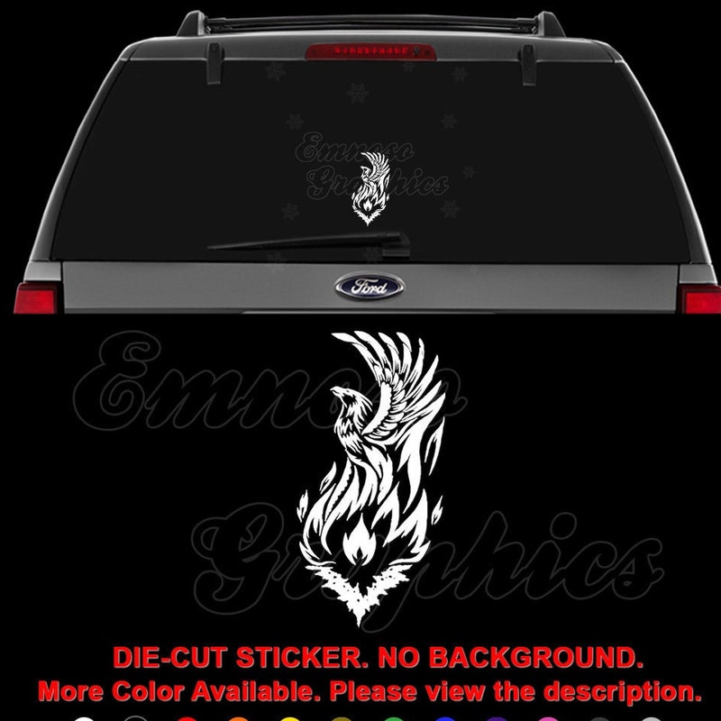 Phoenix Rising Car Decal - Etsy