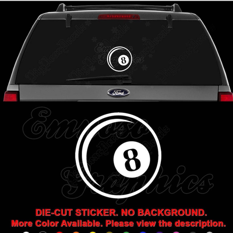 8 Ball Decal - Etsy