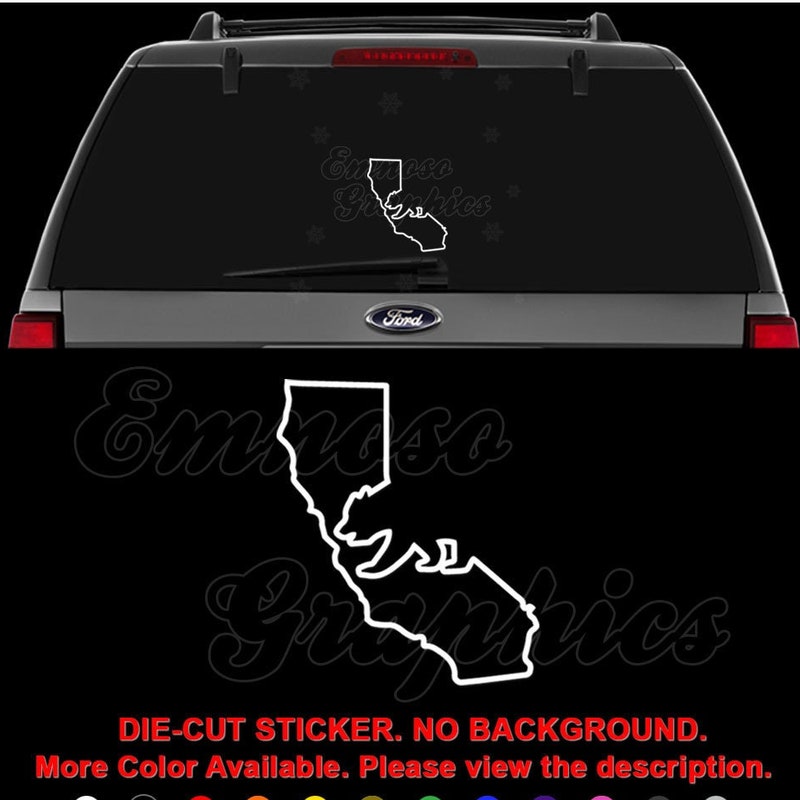 California Car Decal - Etsy