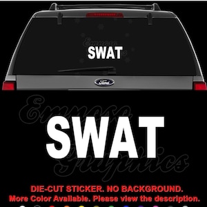 SWAT Team Police Special Force Decal Sticker for Car, Truck, Motorcycle ...