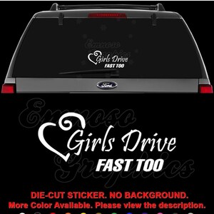 Girls Drive Fast Too JDM Japanese Domestic Market Decal Sticker for Car ...