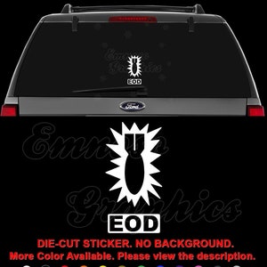 EOD Explosive Ordnance Disposal Decal Sticker for Car, Truck ...