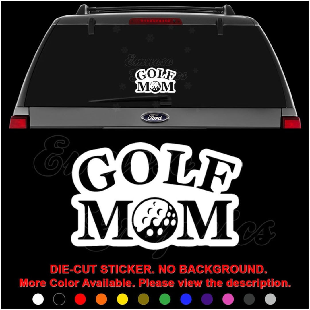 Golf Mom Golfing Golfer Women Decal Sticker for Car, Truck, Motorcycle ...