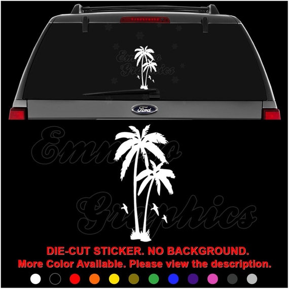 Coconut Palm Tree Beach Decal Sticker for Car Truck - Etsy