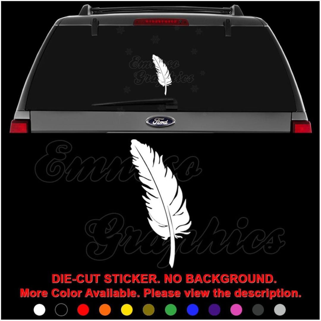 Native Indian Feather Bird Decal Sticker for Car, Truck, Motorcycle ...