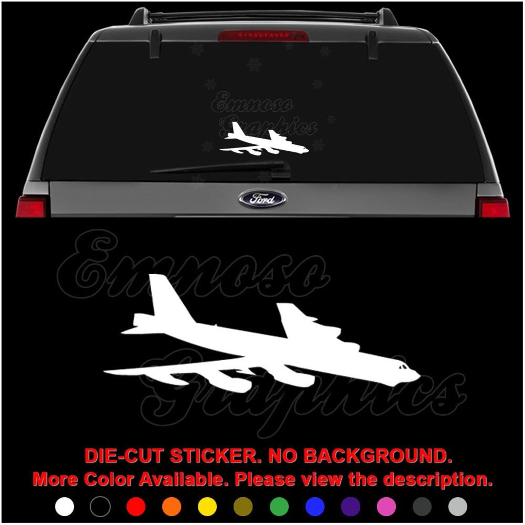 B-52 Stratofortress Bomber Plane Military Decal Sticker for Car, Truck ...