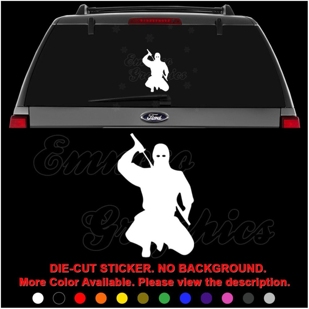 Ninja Warrior Japanese Spy Assassin Decal Sticker for Car, Truck ...
