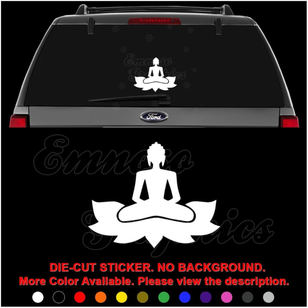 Buddha Zen Yoga Buddhism Buddhist Decal Sticker for Car, Truck ...