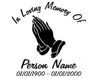 In Loving Memory of Angel Wings Vinyl Window Decal Sticker Car Truck ...