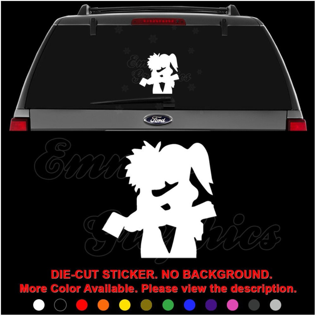 Hatchet Man Girl Love Couple Decal Sticker for Car, Truck, Motorcycle ...