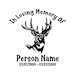 Custom in Loving Memory Memorial Deer Buck Hunting Hunter Die Cut Decal ...