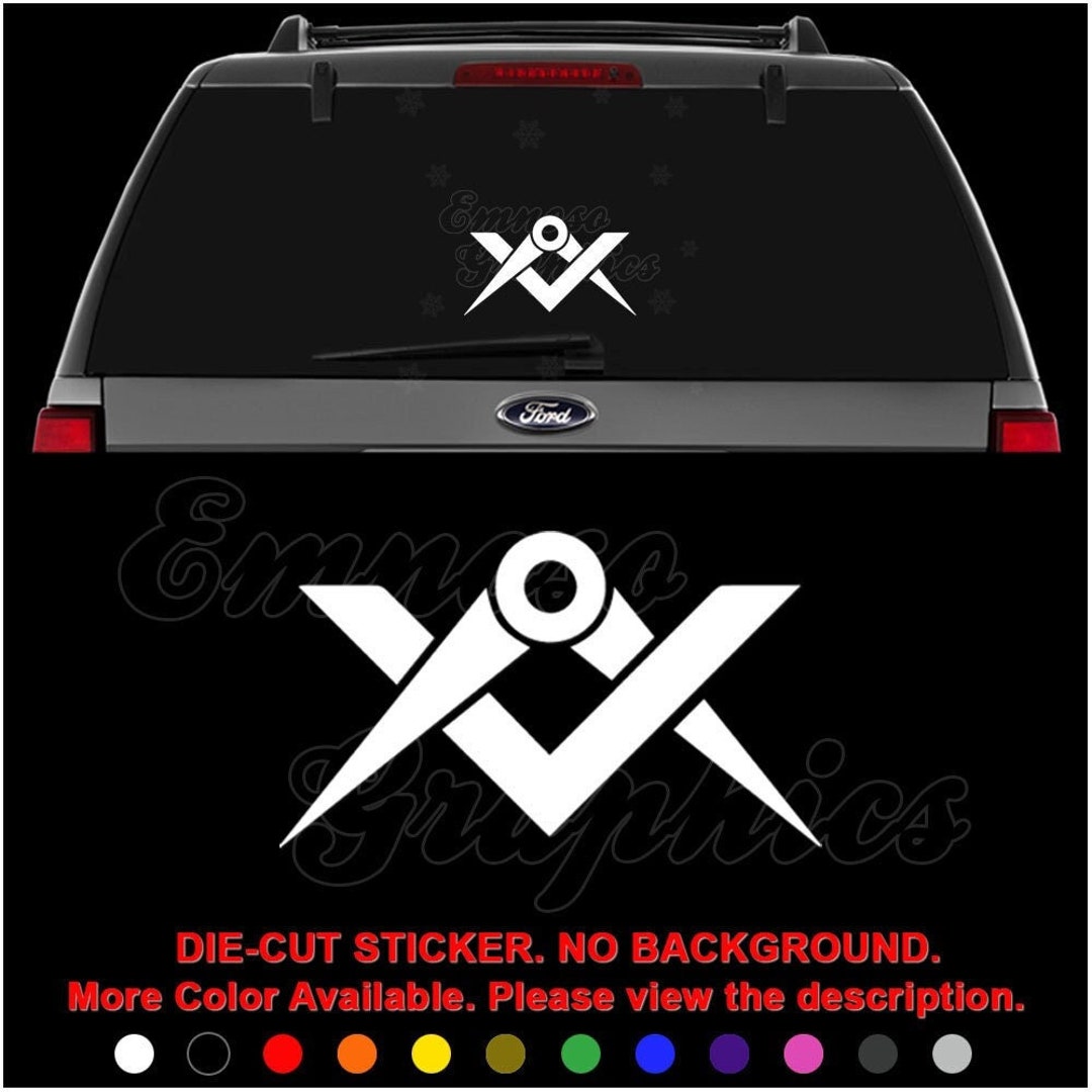 Masonic Tool Freemason Stone Mason Decal Sticker for Car, Truck ...