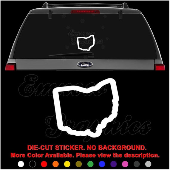 Ohio State Map Decal Sticker for Car Truck Motorcycle - Etsy