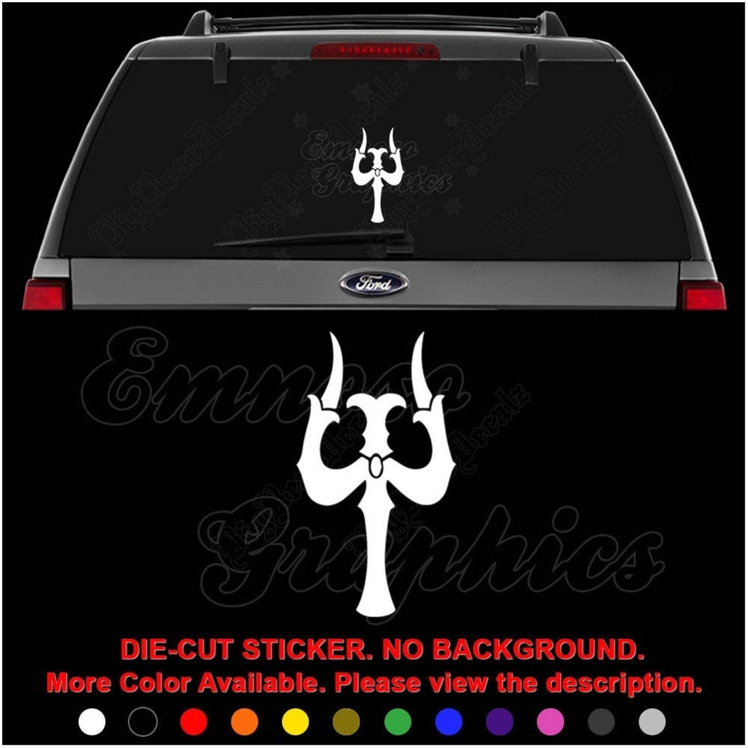 Trident of Shiva Trishula Decal Sticker for Car, Truck, Motorcycle ...