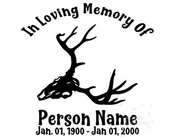 In Loving Memory Deer Sticker - Etsy