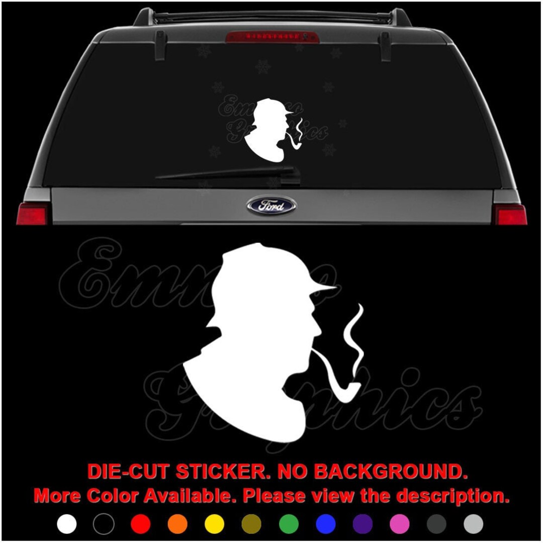 Sherlock Holmes Smoking Pipe PI Decal Sticker for Car, Truck ...