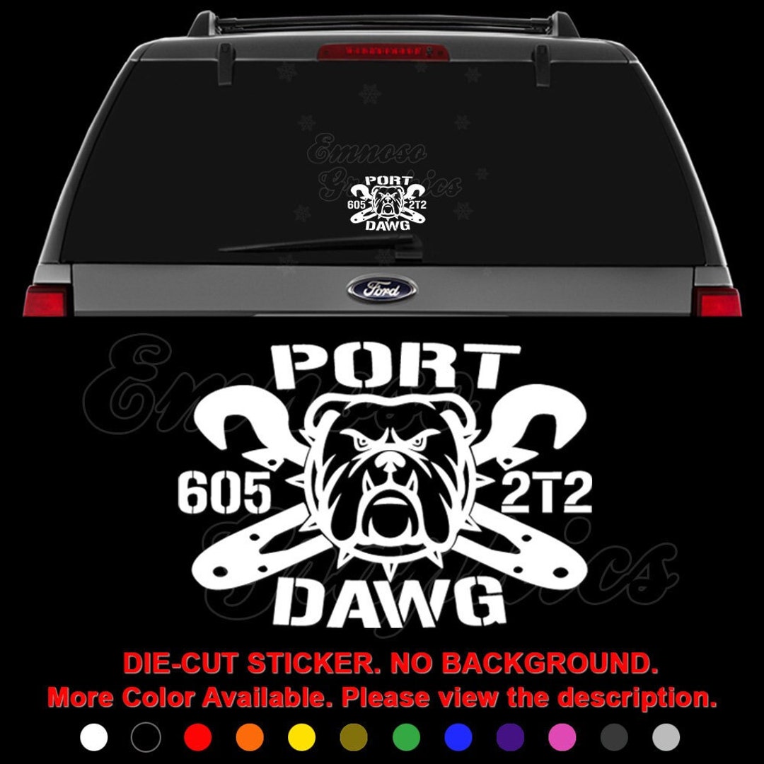 Air Transportation Port Dawg Air Force Decal Sticker for Car, Truck ...