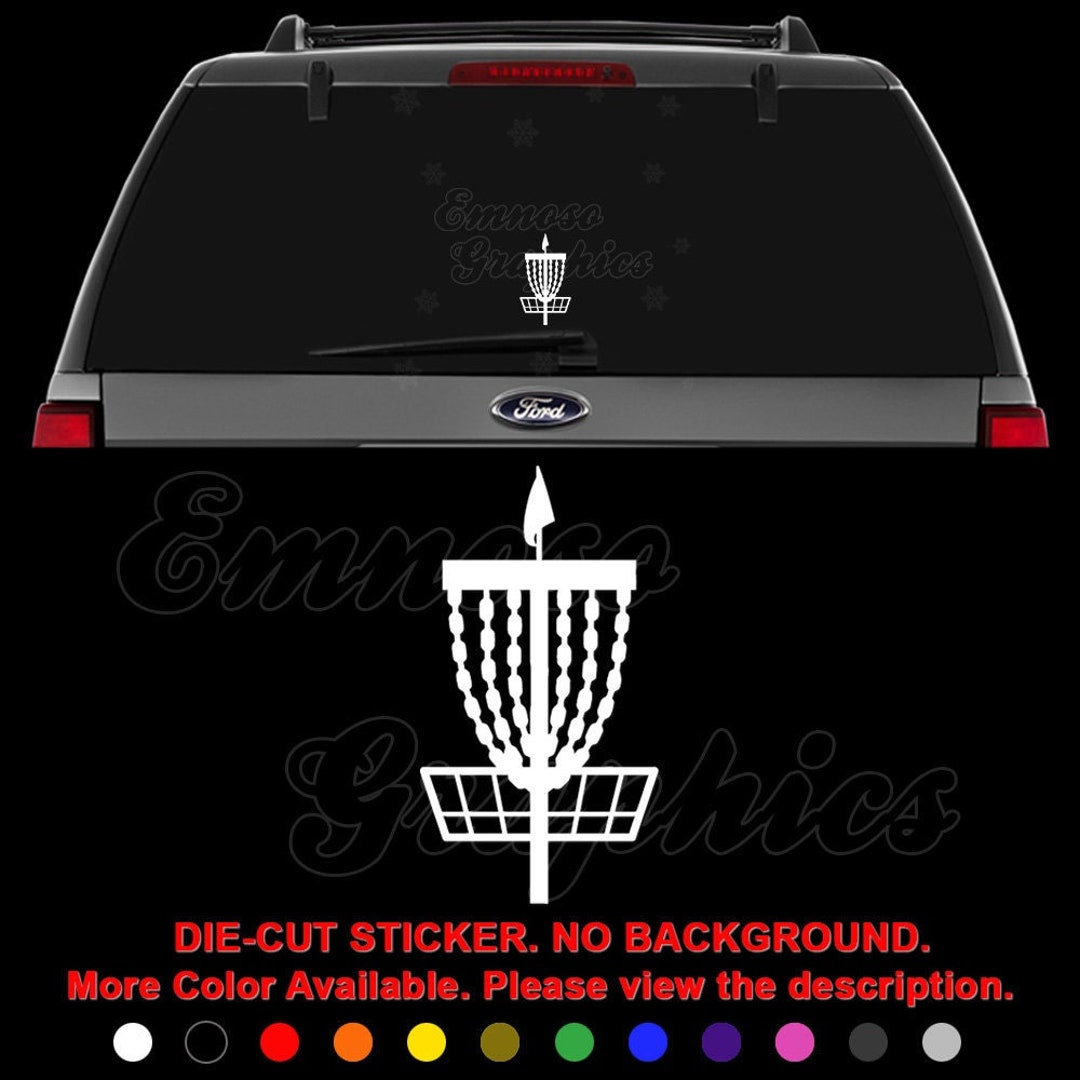 Disc Golf Sports Game Frisbee Decal Sticker for Car, Truck, Motorcycle ...