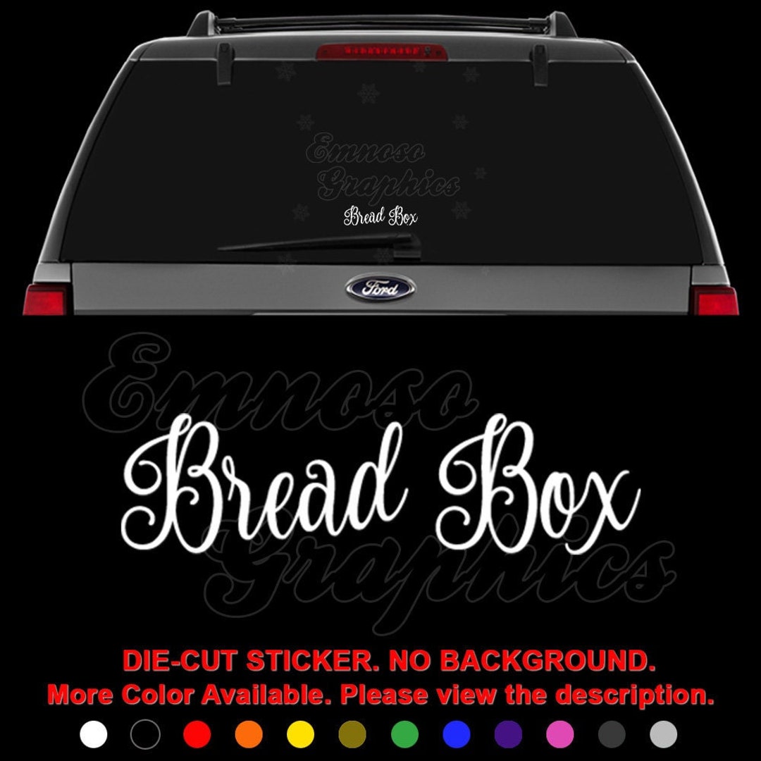 Bread Box Kitchen Snack Decal Sticker for Car, Truck, Motorcycle ...