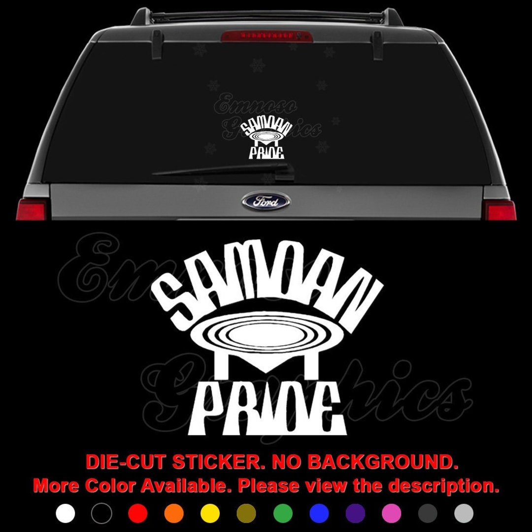 Samoan Pride Island Decal Sticker for Car, Truck, Motorcycle, Windows ...
