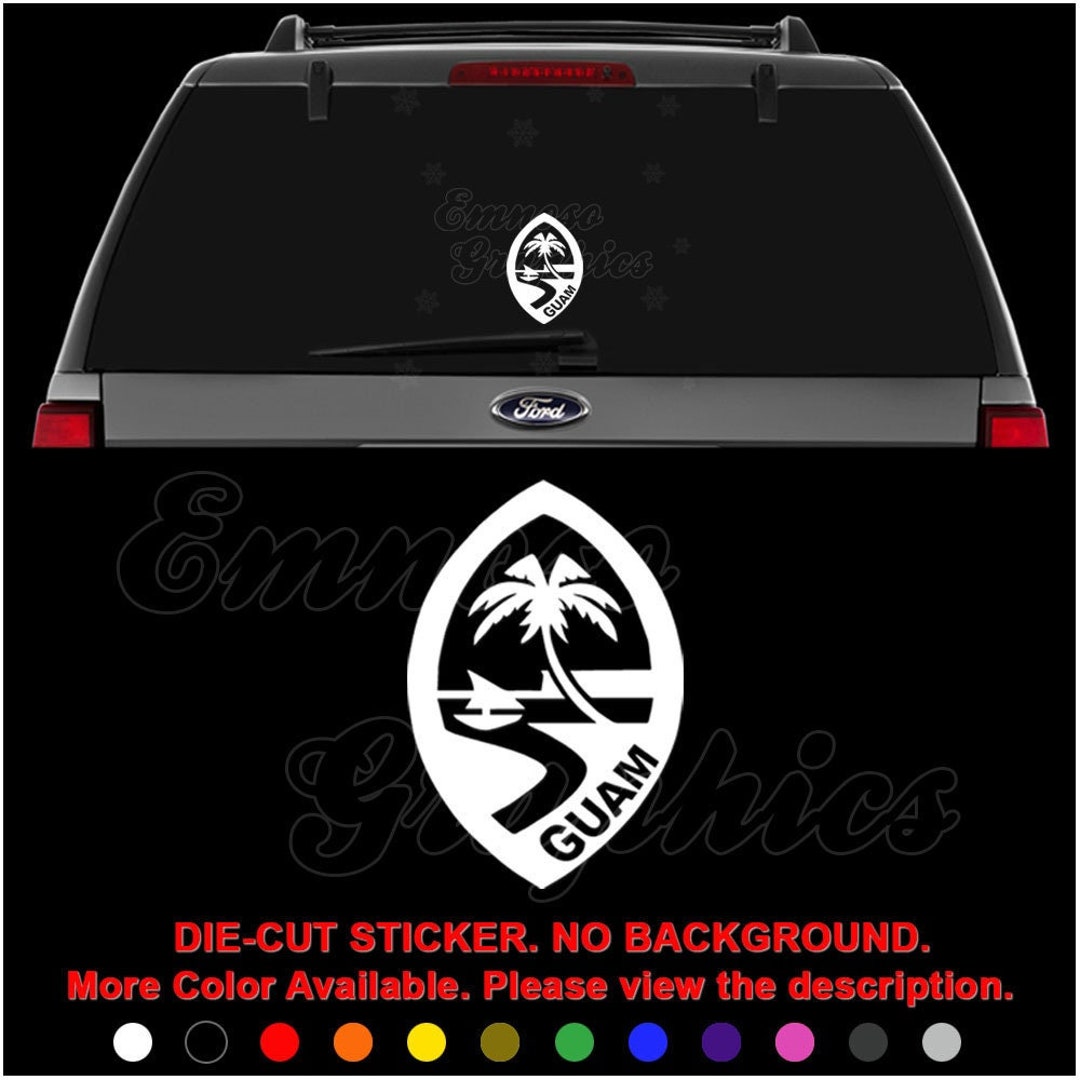 Seal of Guam Island Decal Sticker for Car, Truck, Motorcycle, Windows ...