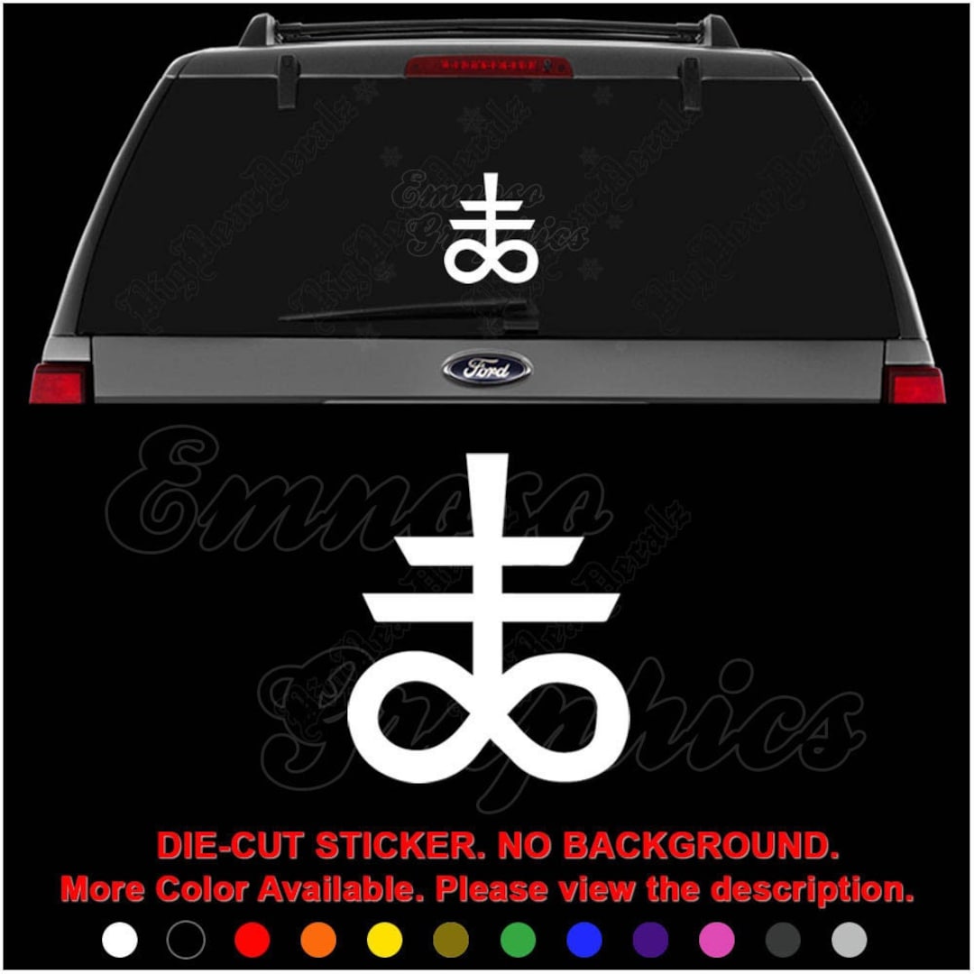 Leviathan Satan Cross Devil Decal Sticker for Car, Truck, Motorcycle ...
