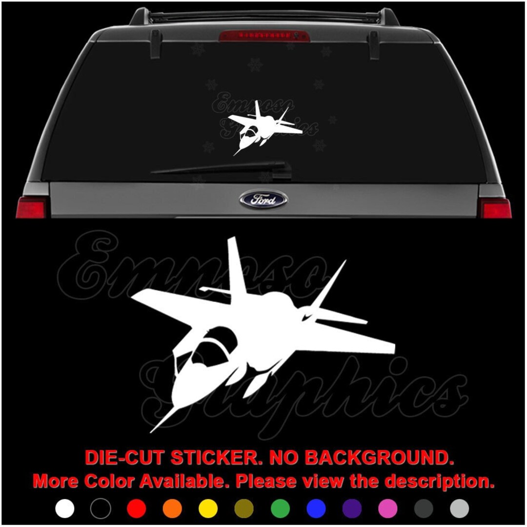 F-35 Lightning Fighter Jet Plane Decal Sticker for Car, Truck ...