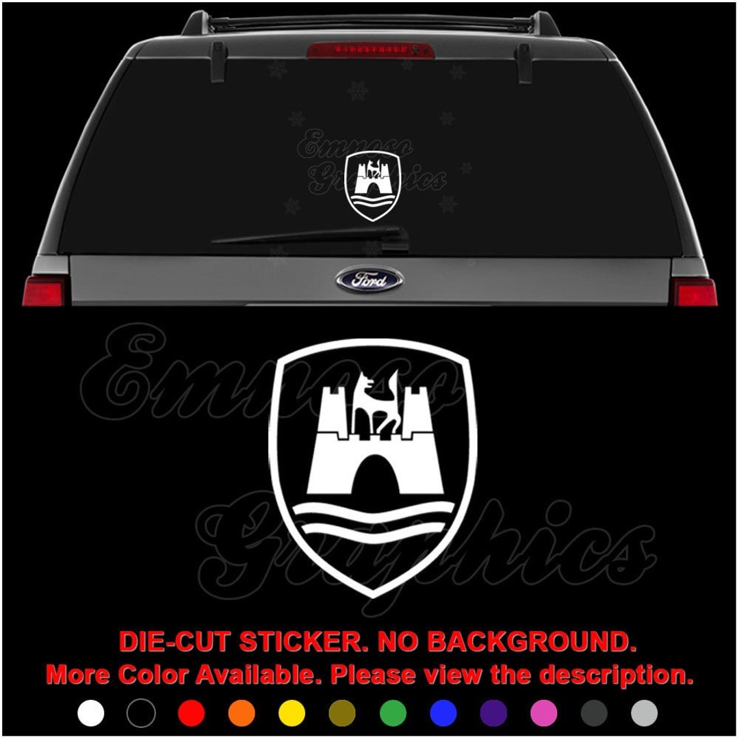 Wolfsburg Germany Coat of Arms Shield Decal Sticker for Car, Truck ...