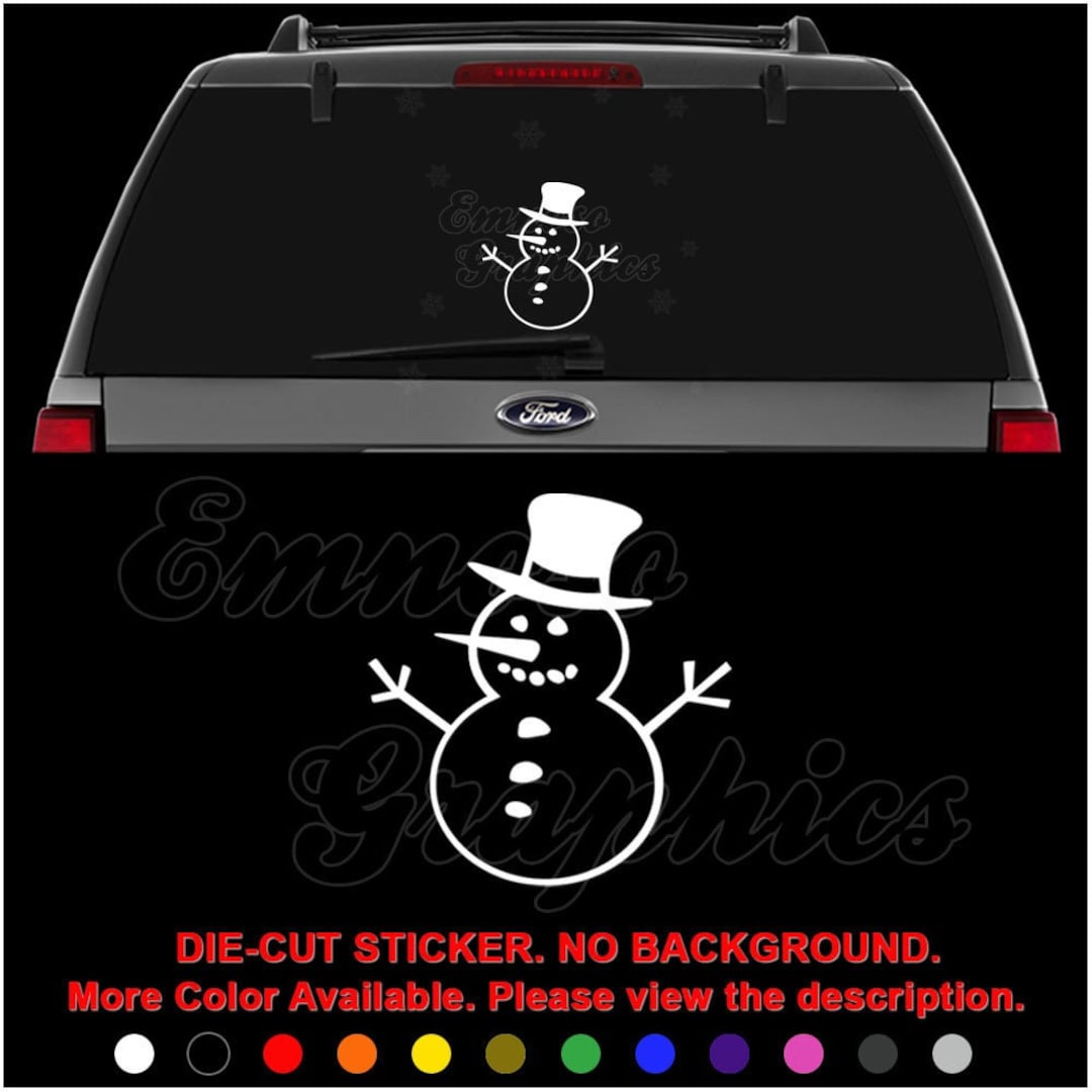 Snowman Winter Christmas Stick Figure Decal Sticker for Car - Etsy Canada