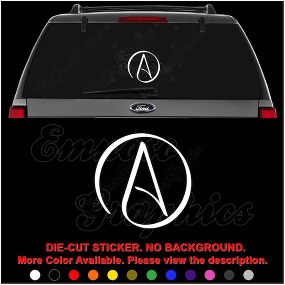 Atheist Symbol Non Believer Agnostic Decal Sticker for Car - Etsy