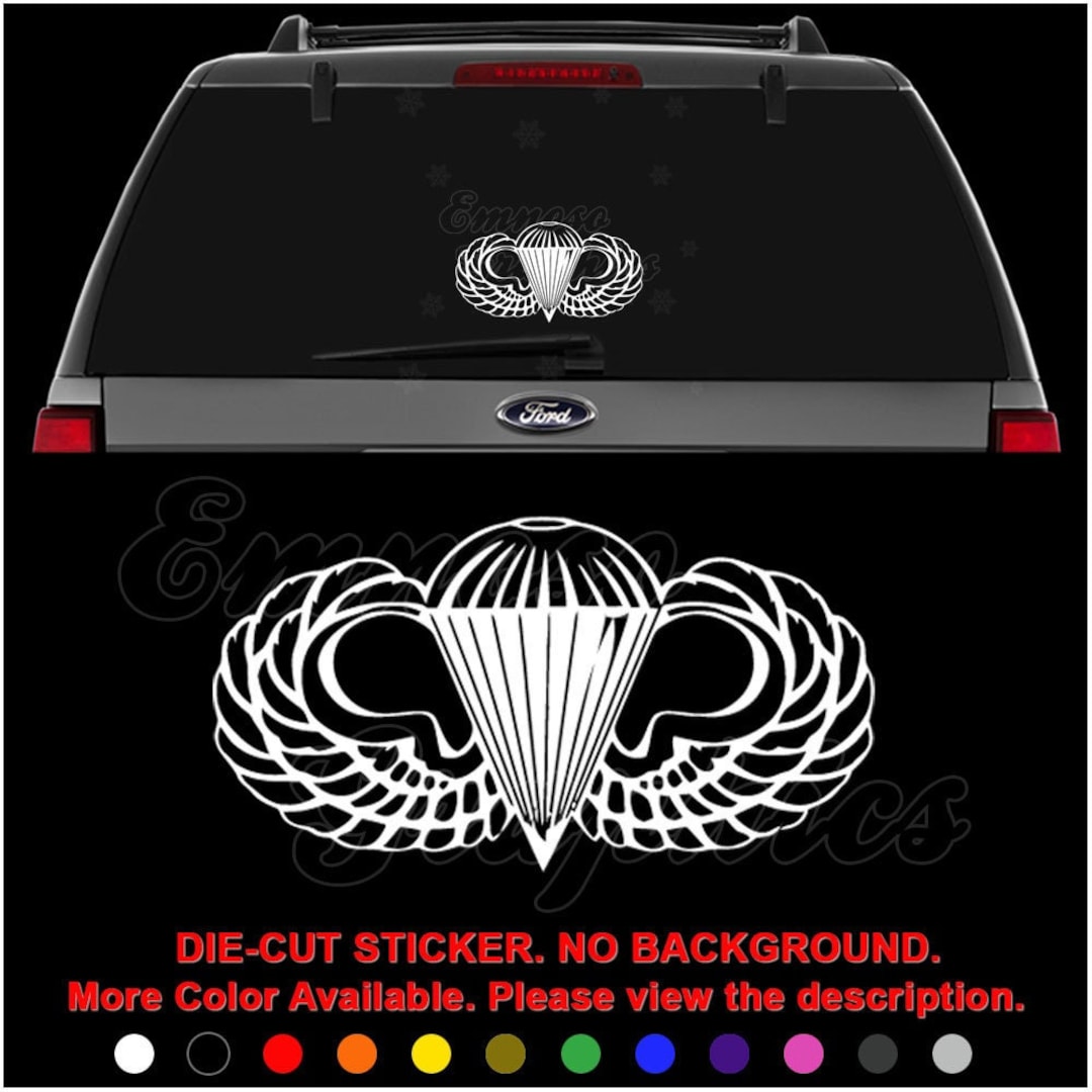 Army Airborne Paratrooper Military Decal Sticker for Car, Truck ...