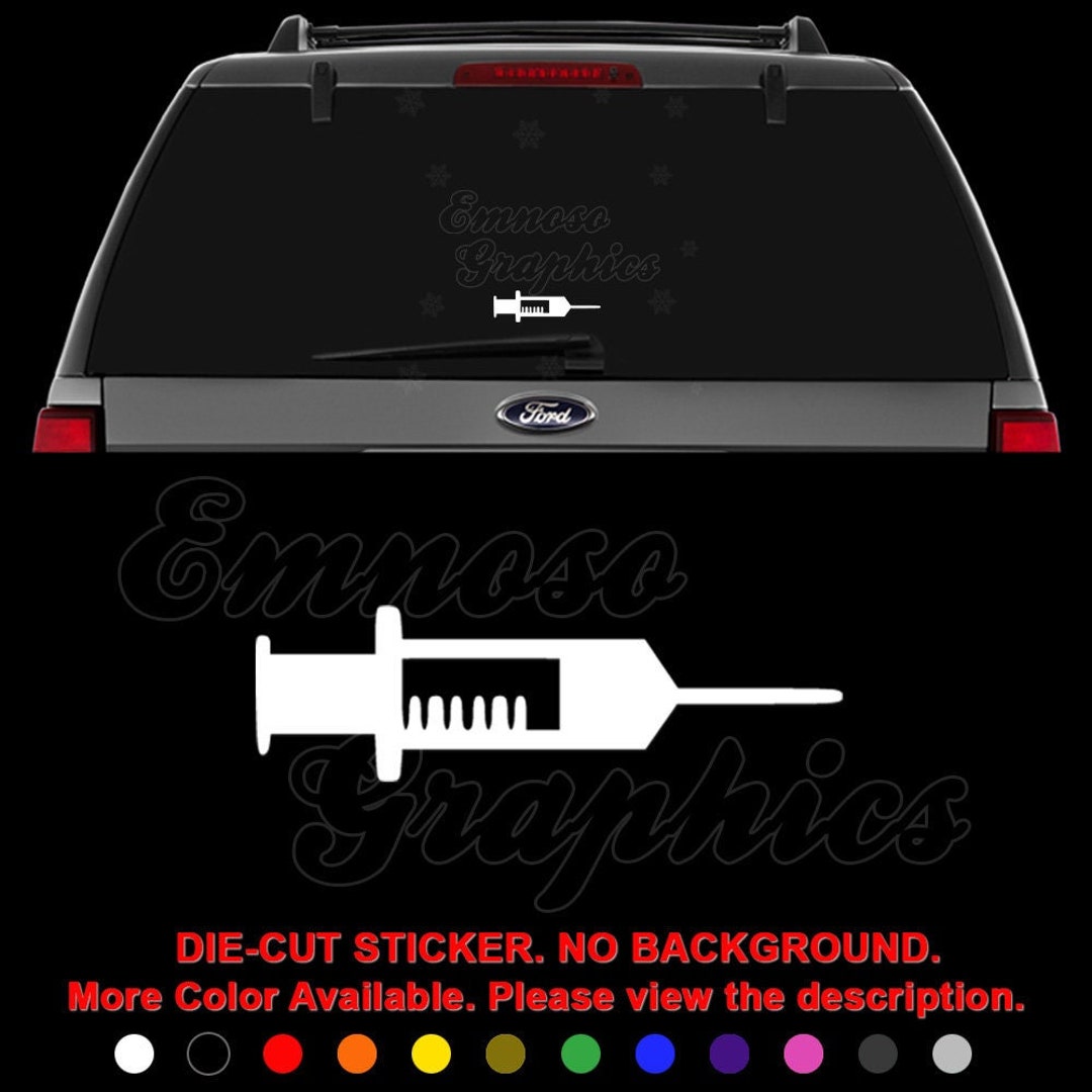 Needle Syringe Medical Doctor Nurse Decal Sticker for Car, Truck ...
