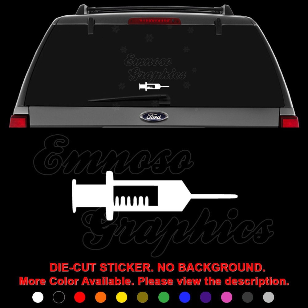 Needle Syringe Medical Doctor Nurse Decal Sticker for Car, Truck ...