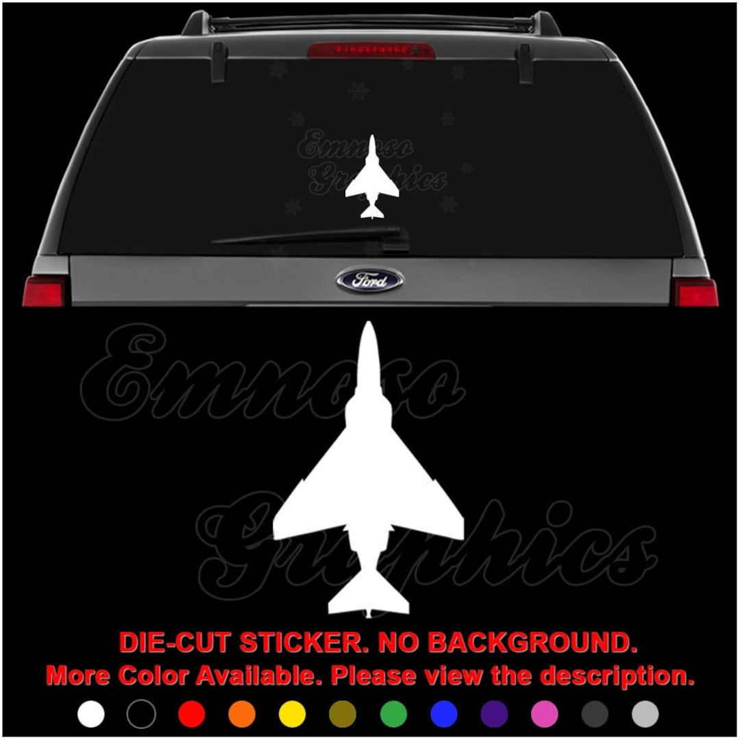 F-4 Phantom Fighter Jet Pilot Plane Decal Sticker for Car, Truck ...