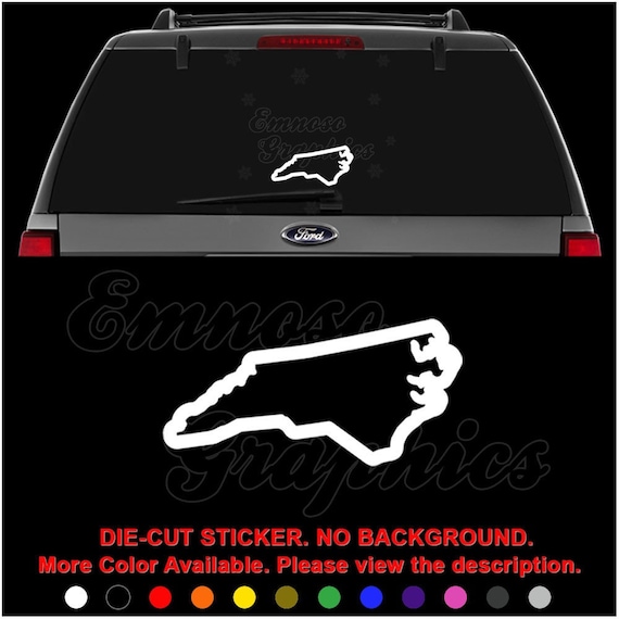 North Carolina State Map Decal Sticker for Car Truck - Etsy