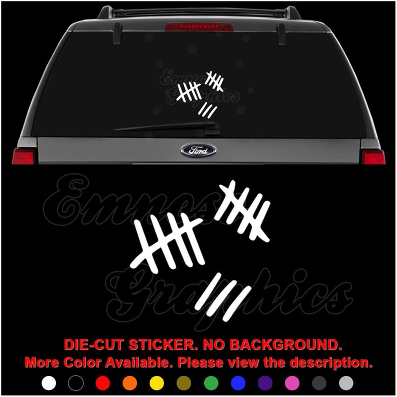 Tally Marks Silence Decal Sticker for Car Truck Motorcycle - Etsy