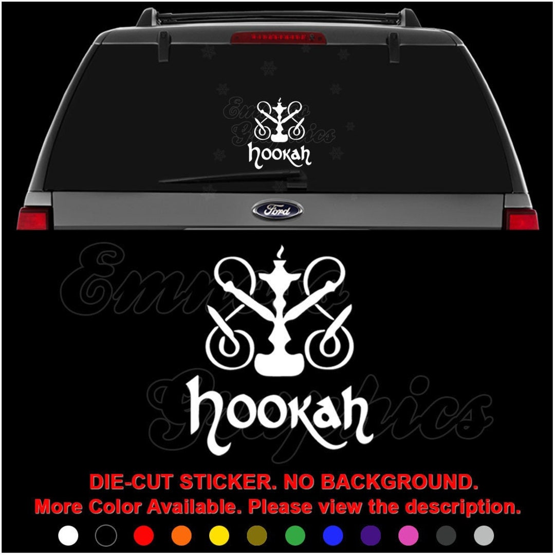 Hookah Relax Smoke Arabic Decal Sticker for Car, Truck, Motorcycle ...