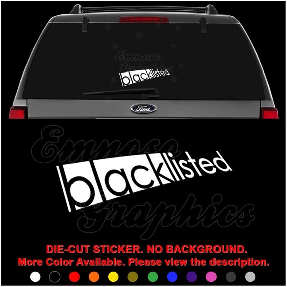 Blacklisted JDM Japanese Domestic Market Decal Sticker for - Etsy